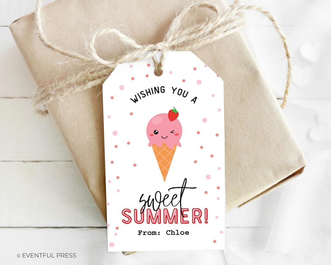 Ice Cream Cone Last Day of School Sweet Summer Vacation Classroom End ...