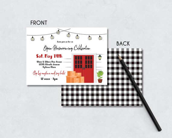 Invitaciones De Inauguración De La Casa Imprimibles En Blanco Y Gratuitas