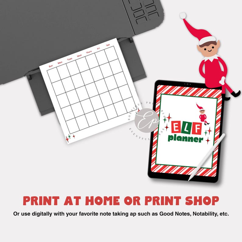 Christmas Elf Activities Planner Easy Elf Ideas Elf Kit December ...