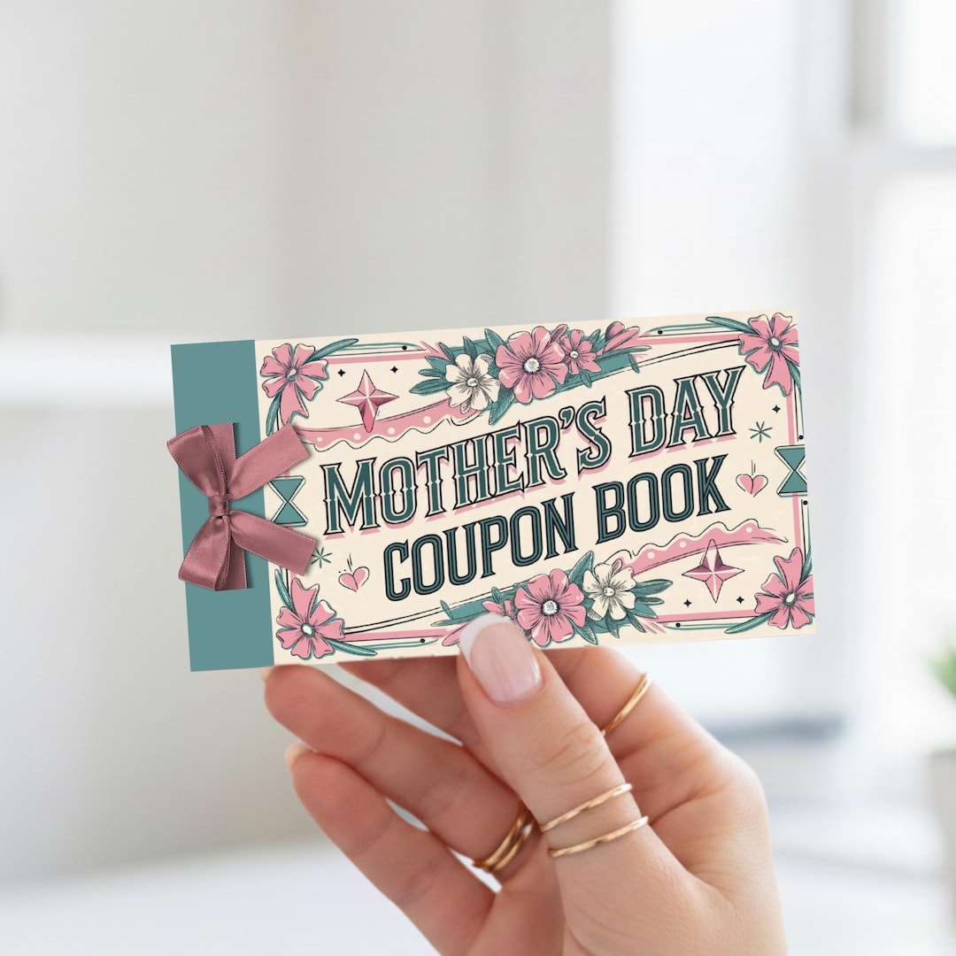 Personalized Mother's Day Gift, Coupon Book, Printable Custom Vouchers ...