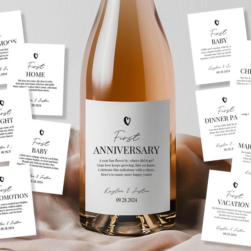 Milestone Label for Wine - Etsy