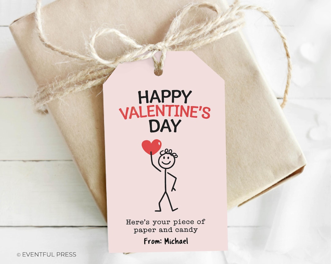 Funny Printable Valentine's Day Tag Here's Your Piece of Paper and ...
