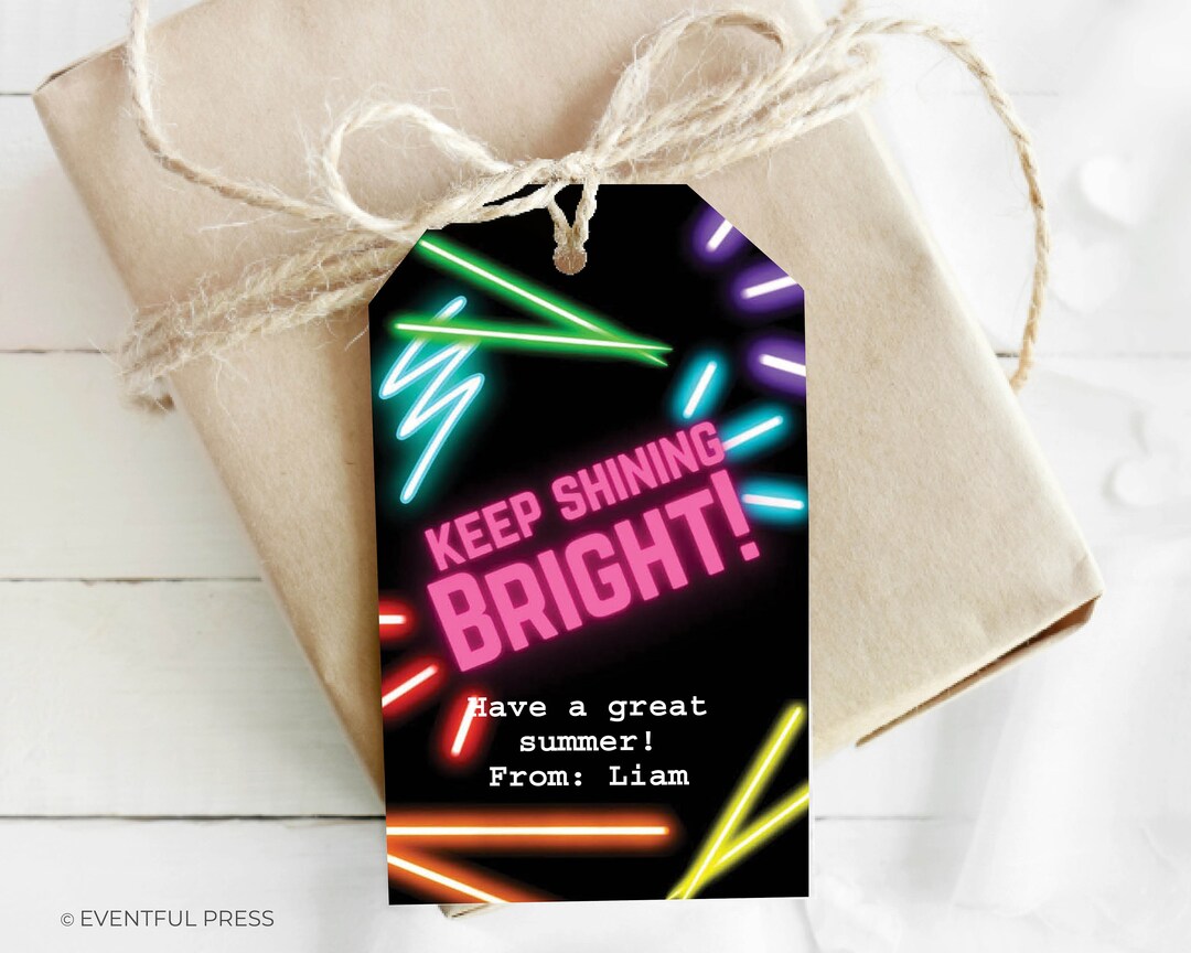 Neon Last Day of School Summer Vacation Glow Sticks School Classroom ...