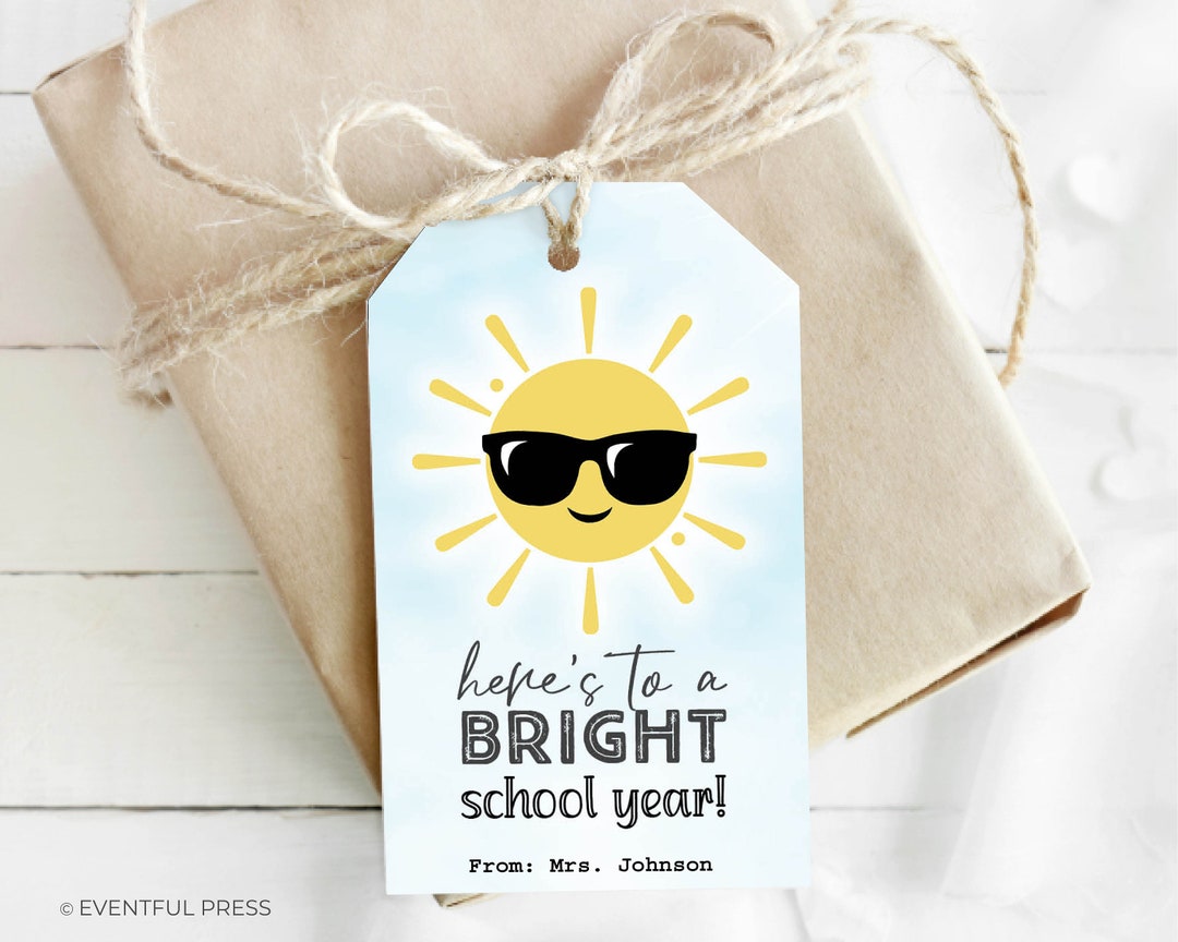 Here's to a Bright School Year Sunny Welcome Back to School Cute Sun ...