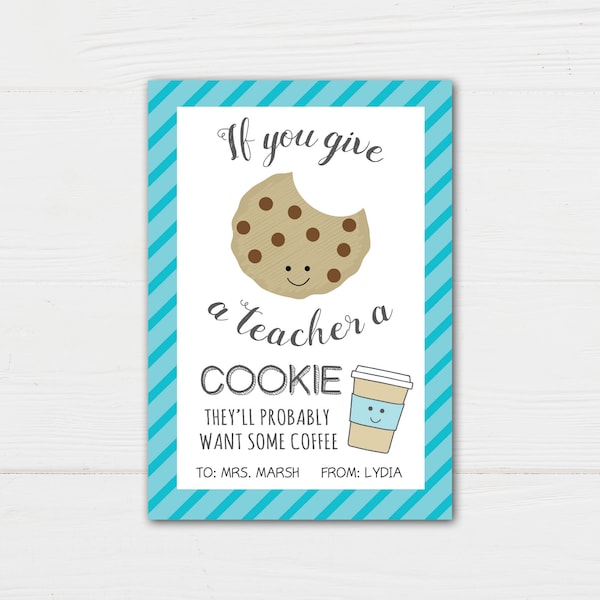 If You Give a Teacher a Cookie (You'll Love) - Etsy