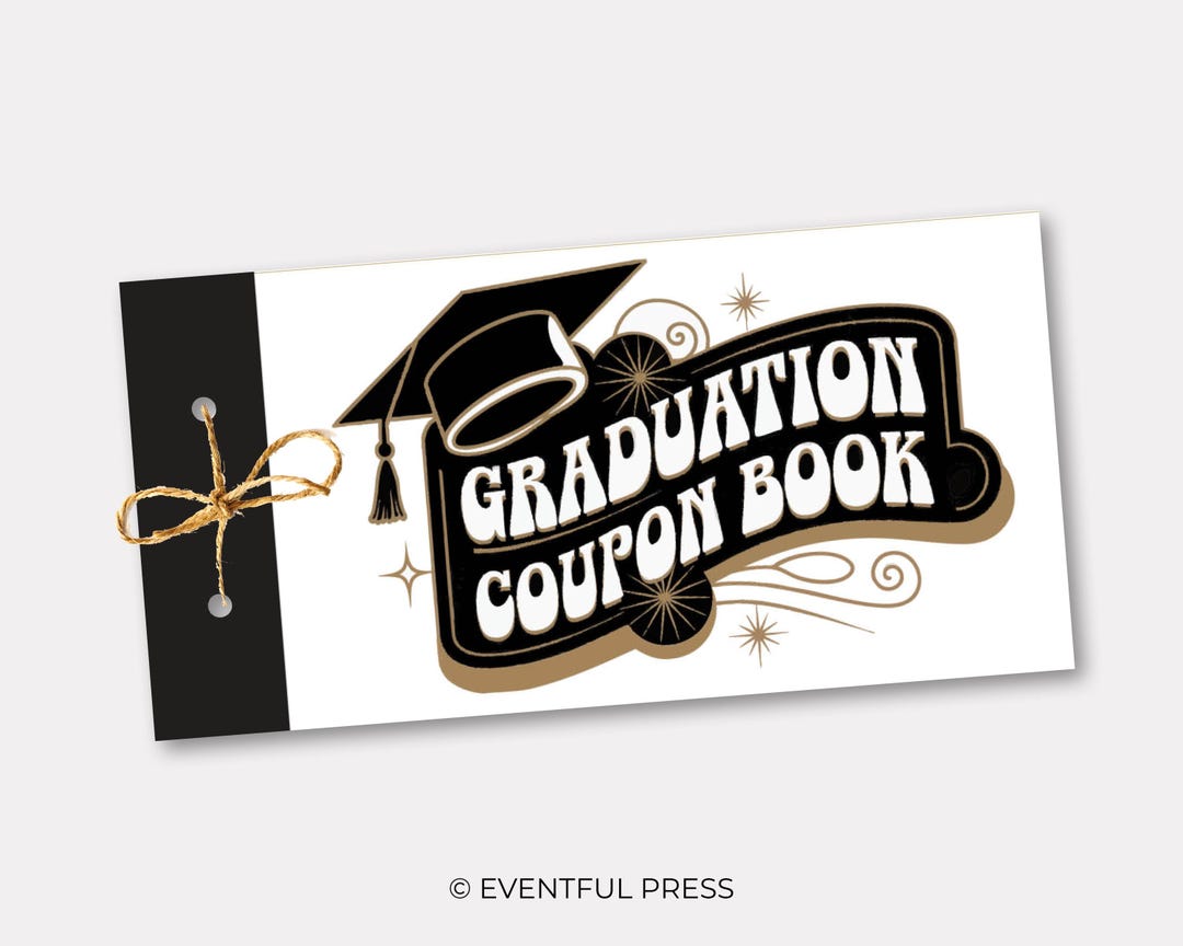 Personalized Graduation Coupon Book: Custom Printable Vouchers (instant ...