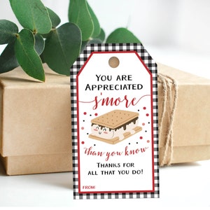 S'mores Appreciation Gift Tag: Teacher, Staff, Volunteer (instant ...