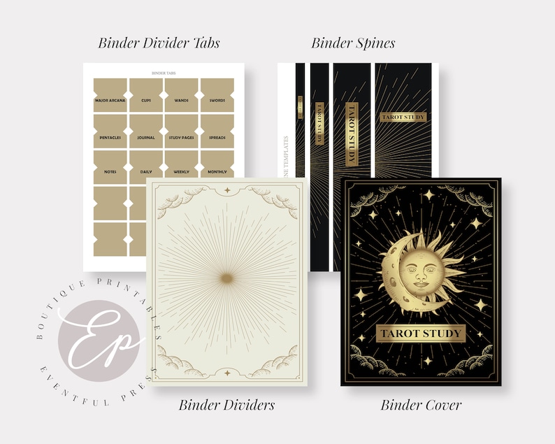 Tarot Study Binder Printable 185 Pages DIY Tarot Binder - Etsy