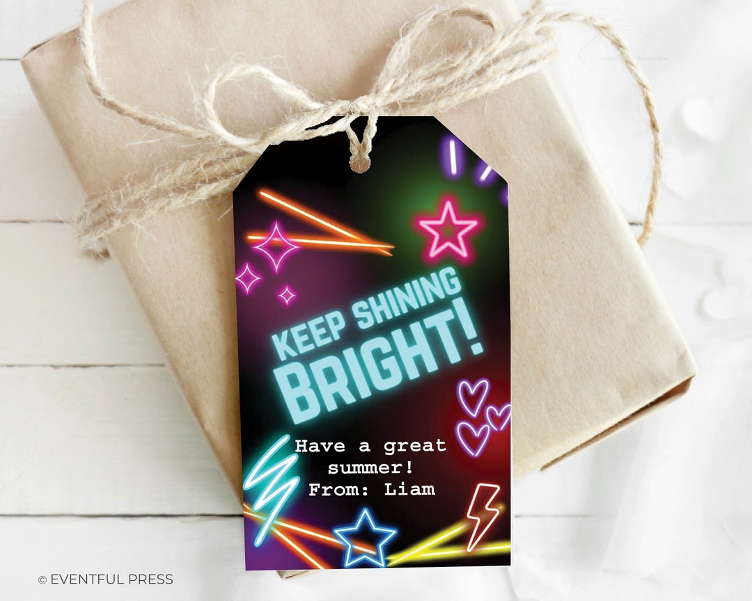 Neon Last Day of School Summer Vacation Glow Sticks School Classroom ...