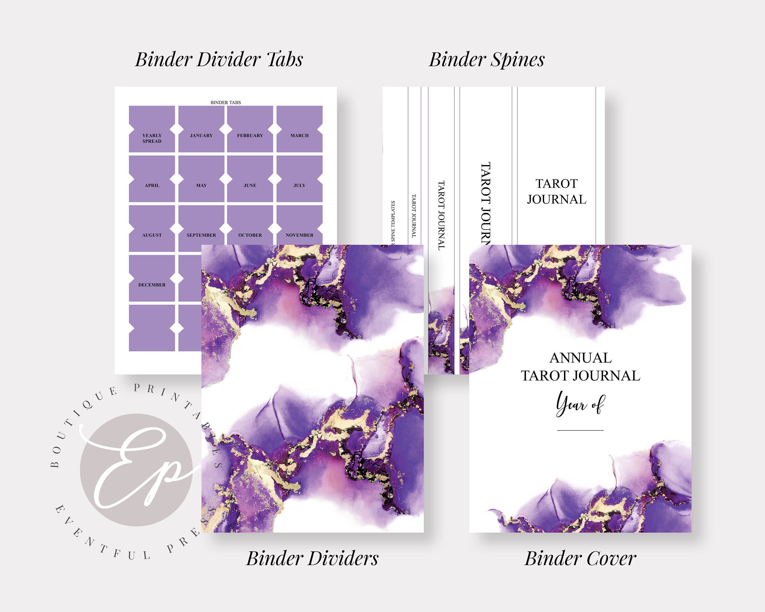 Tarot Journal Kit 275 Pages Printable Tarot Binder Tarot - Etsy