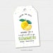 Lemon Last Day of School Favor Tags Gift Tag Student Teacher ...