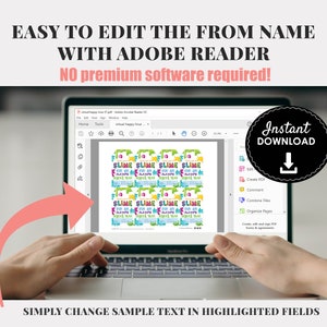 Welcome Back to School Gift Tag, Just in Slime for an Awesome School ...