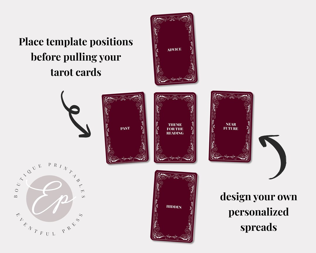 Create Your Own Tarot Spreads, Tarot Card Positions, Printable Tarot ...
