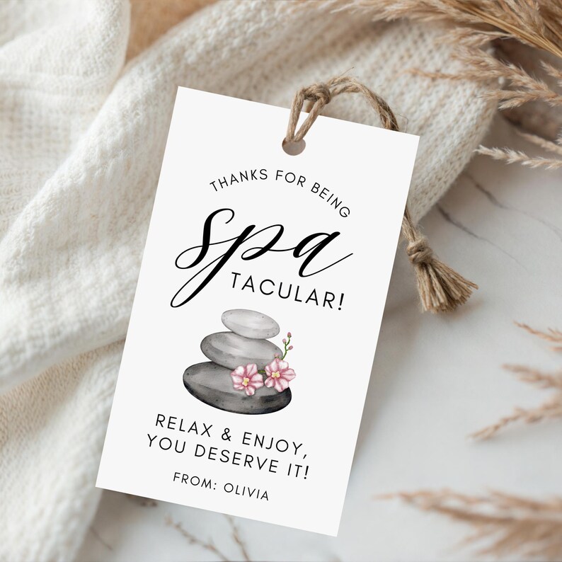 Spa-tacular Printable Gift Tags, Teacher Appreciation, Staff ...