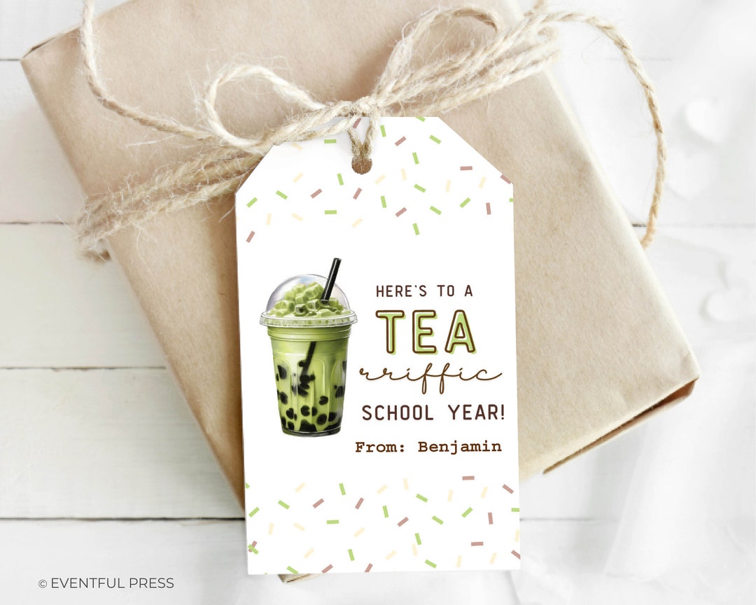 Here's to a TEA Rrific School Year Matcha Poppin Pearl Milk Tea Gift ...