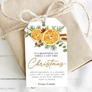 Christmas Potpourri Printable Gift Tag Its Beginning to Smell a Lot ...