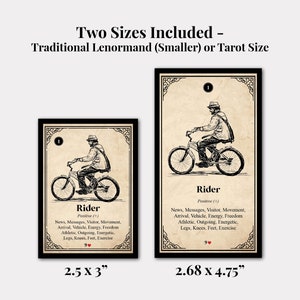Printable Lenormand Cards With Key Words | Lenormand Deck, Lenormand ...