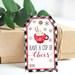 Have a Cup of Cheer Printable Gift Tag | Buffalo Plaid | Hot Cocoa Bomb ...