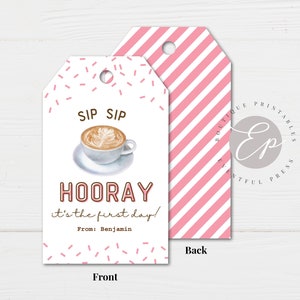 Sip Sip Hooray It's the First Day Welcome Back to School Latte Coffee ...
