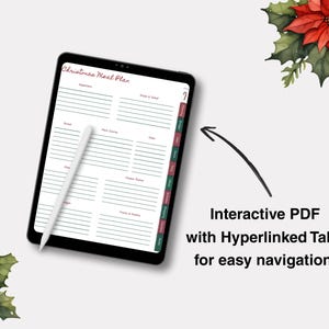 Digital Christmas Planner, Holiday Organizer, Christmas Budget Tracker ...