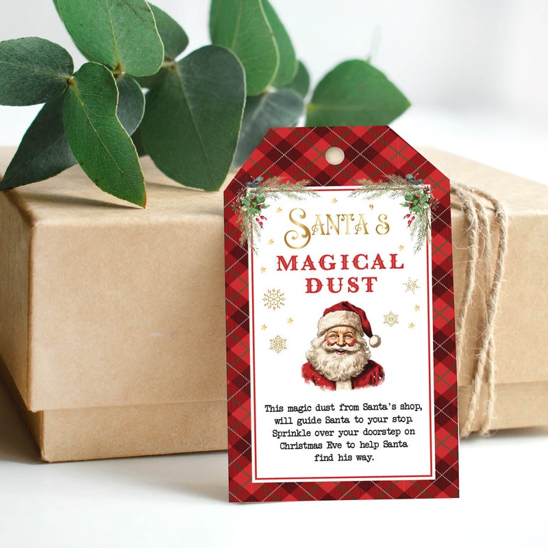 Reindeer Dust Labels - Etsy