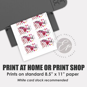 Stupendous Printable Pen Valentine's Day Gift Tag Pen Valentine Treat ...