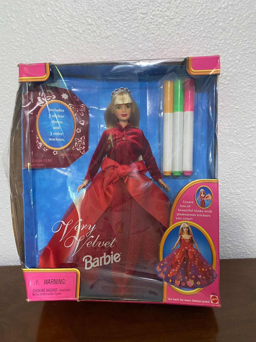 Vintage Collectors Edition Barbie Very Velvet 20528 Red Ball Gown - Etsy