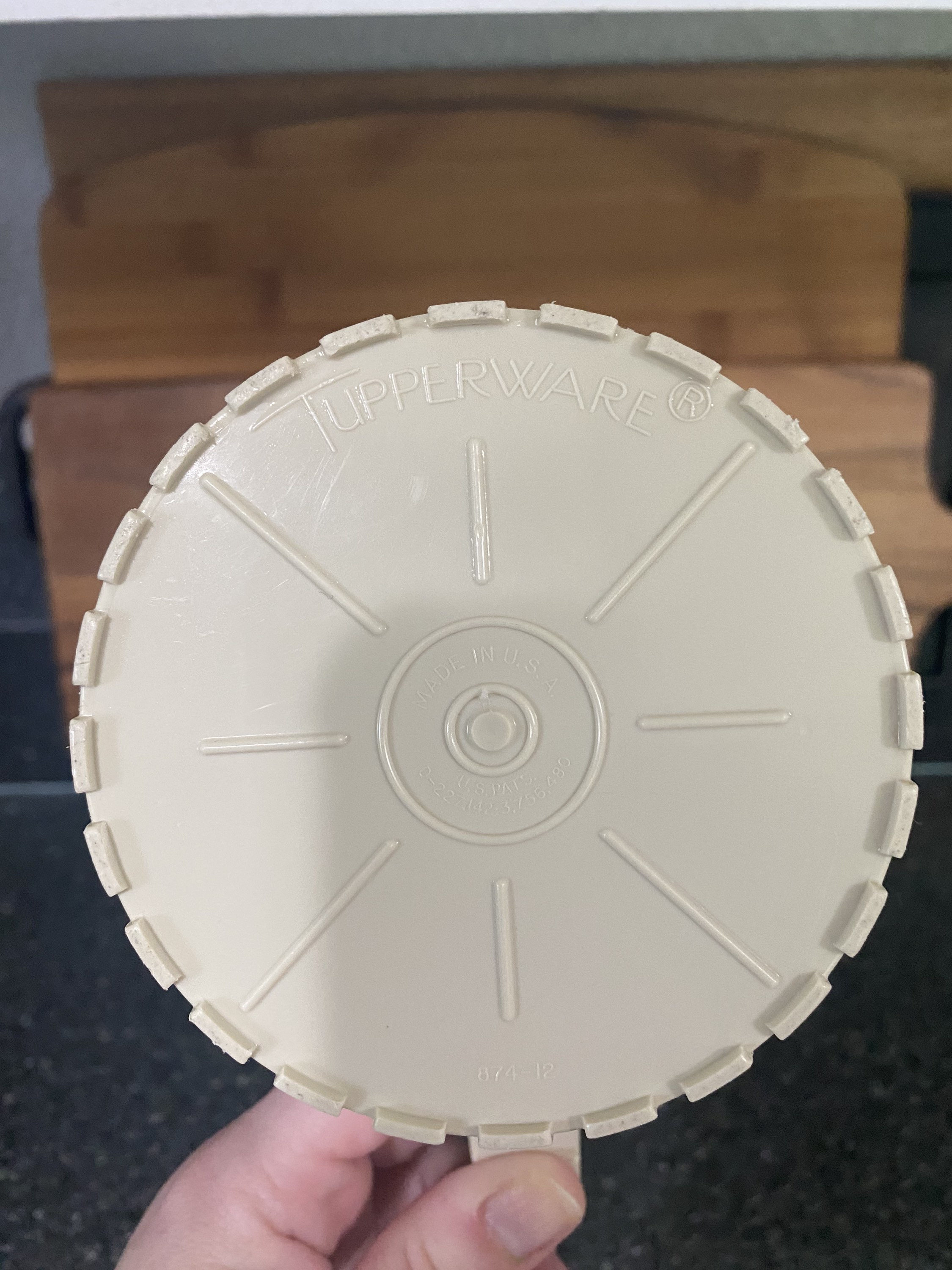 Cream and Harvest Gold Tupperware Button Pitcher, Vintage Tupperware 1 ...