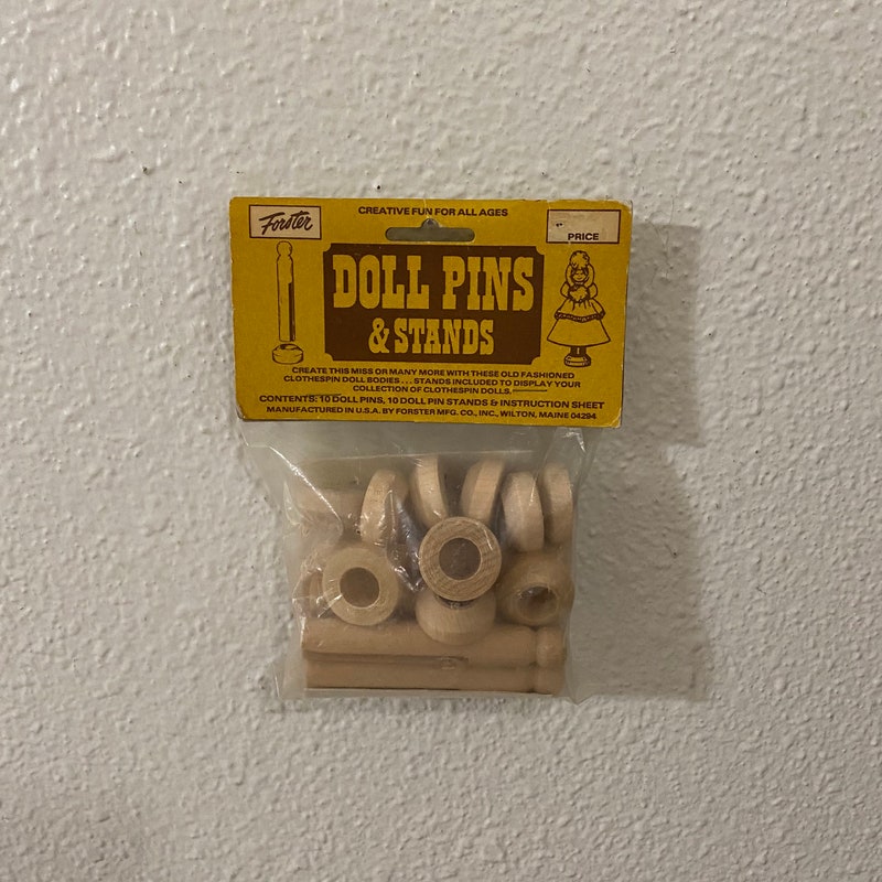 Wood Doll Pins - Etsy