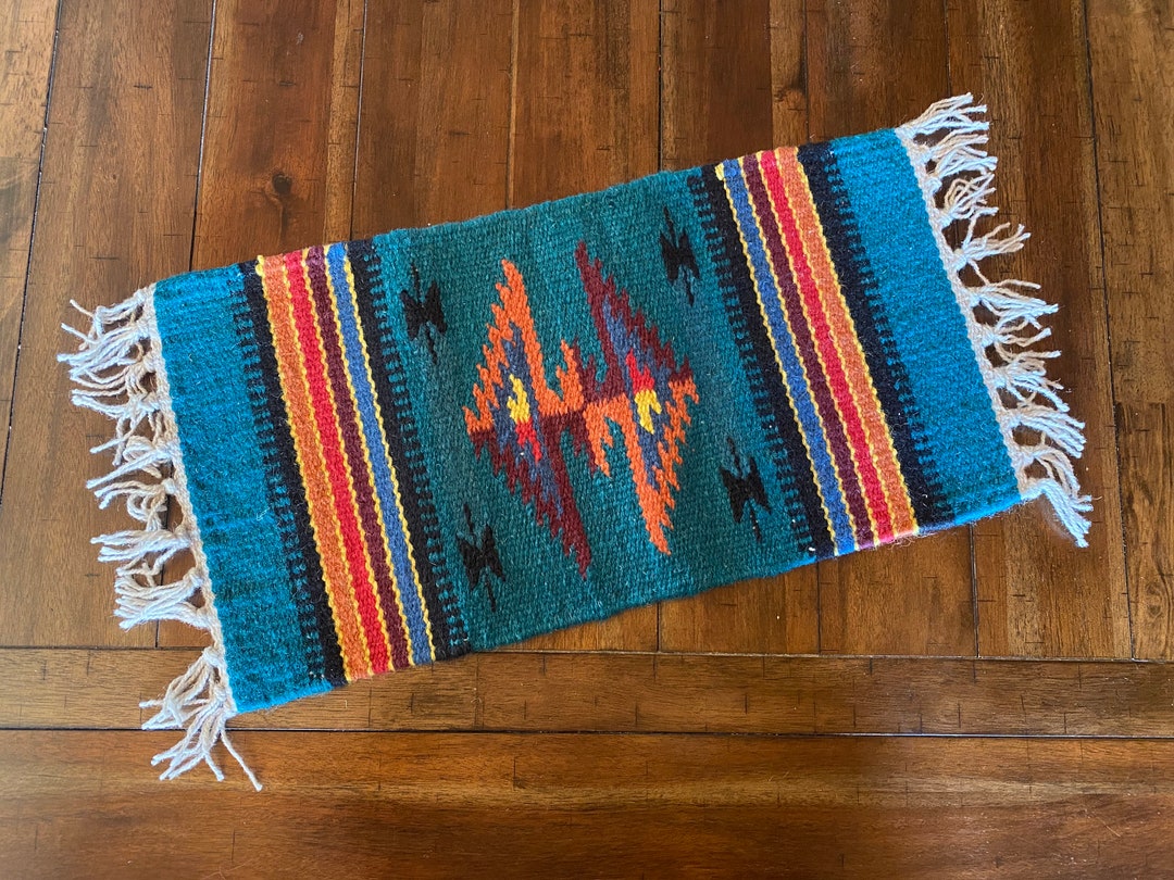 10x20 Southwest Handwoven Wool Table Mat - Etsy