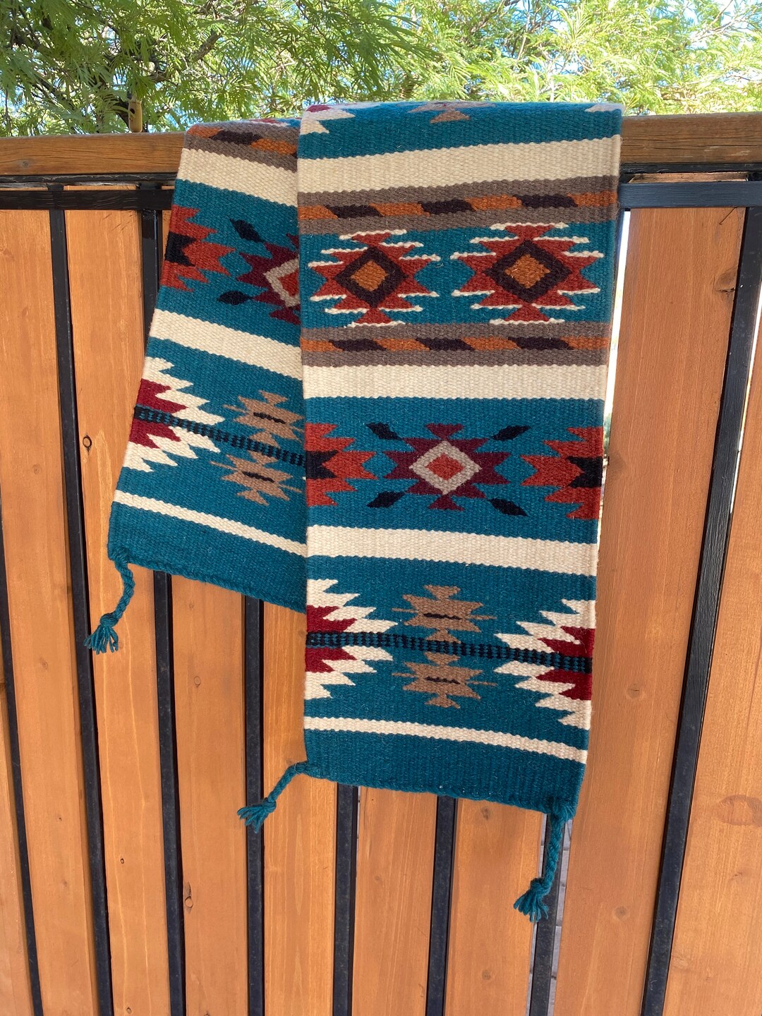 Handwoven 10"x80" Heavy Duty Wool Table Runner - Etsy