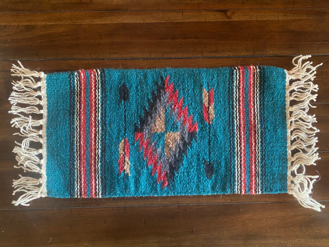 10x20 Southwest Handwoven Wool Table Mat - Etsy