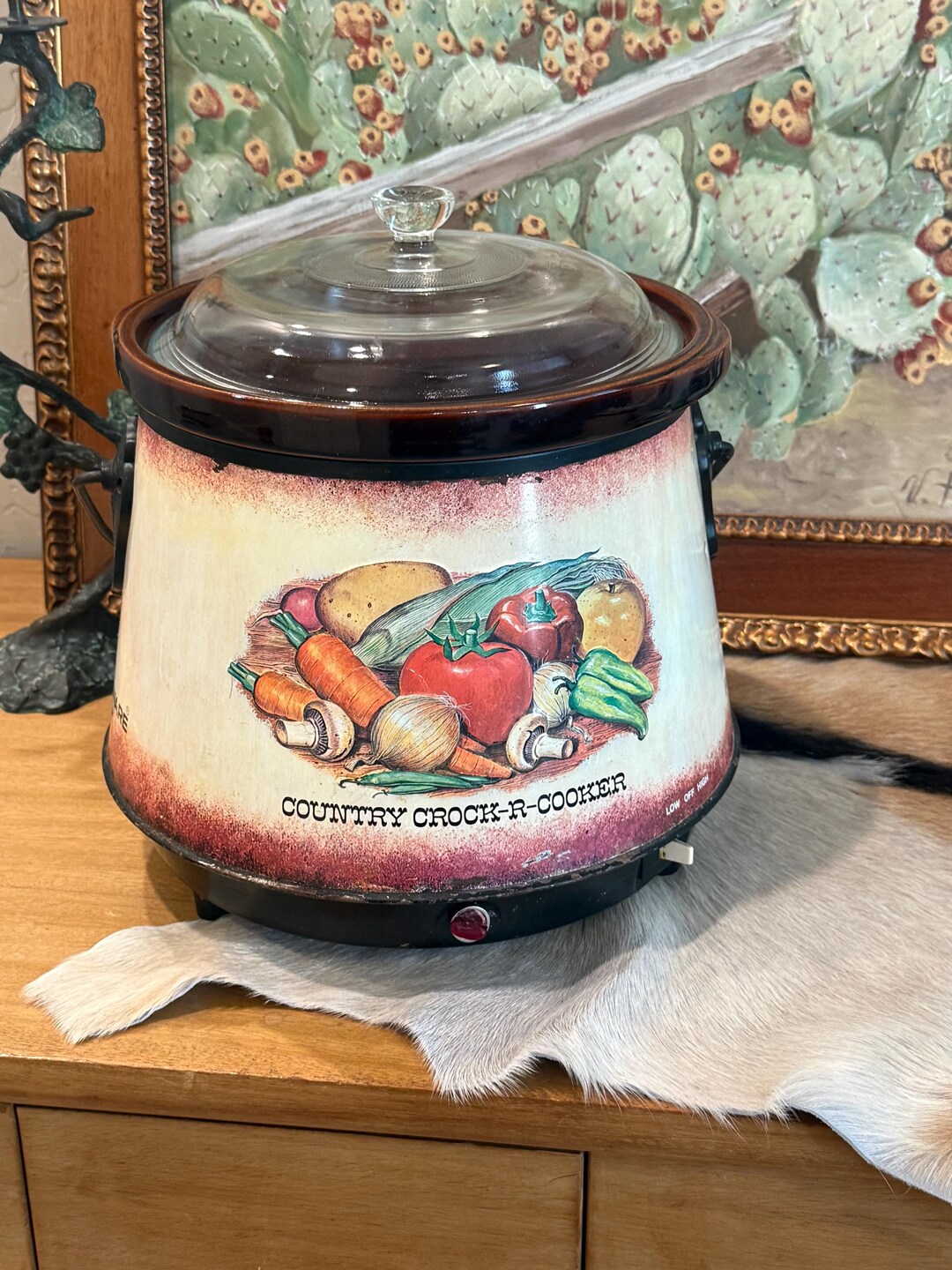Vintage Farberware Country Crock-r-cooker Slow Cooker Crock Pot - No ...