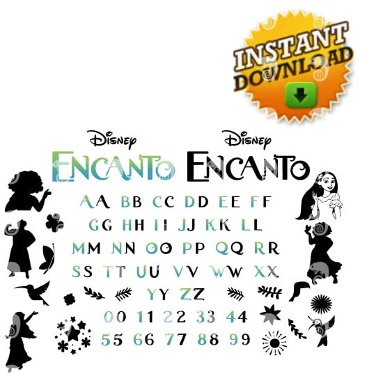 Encanto SVG Bundle Font Clipart Maribel Luisa Isabella - Etsy