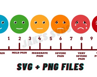 Pain Scale Svg | Etsy