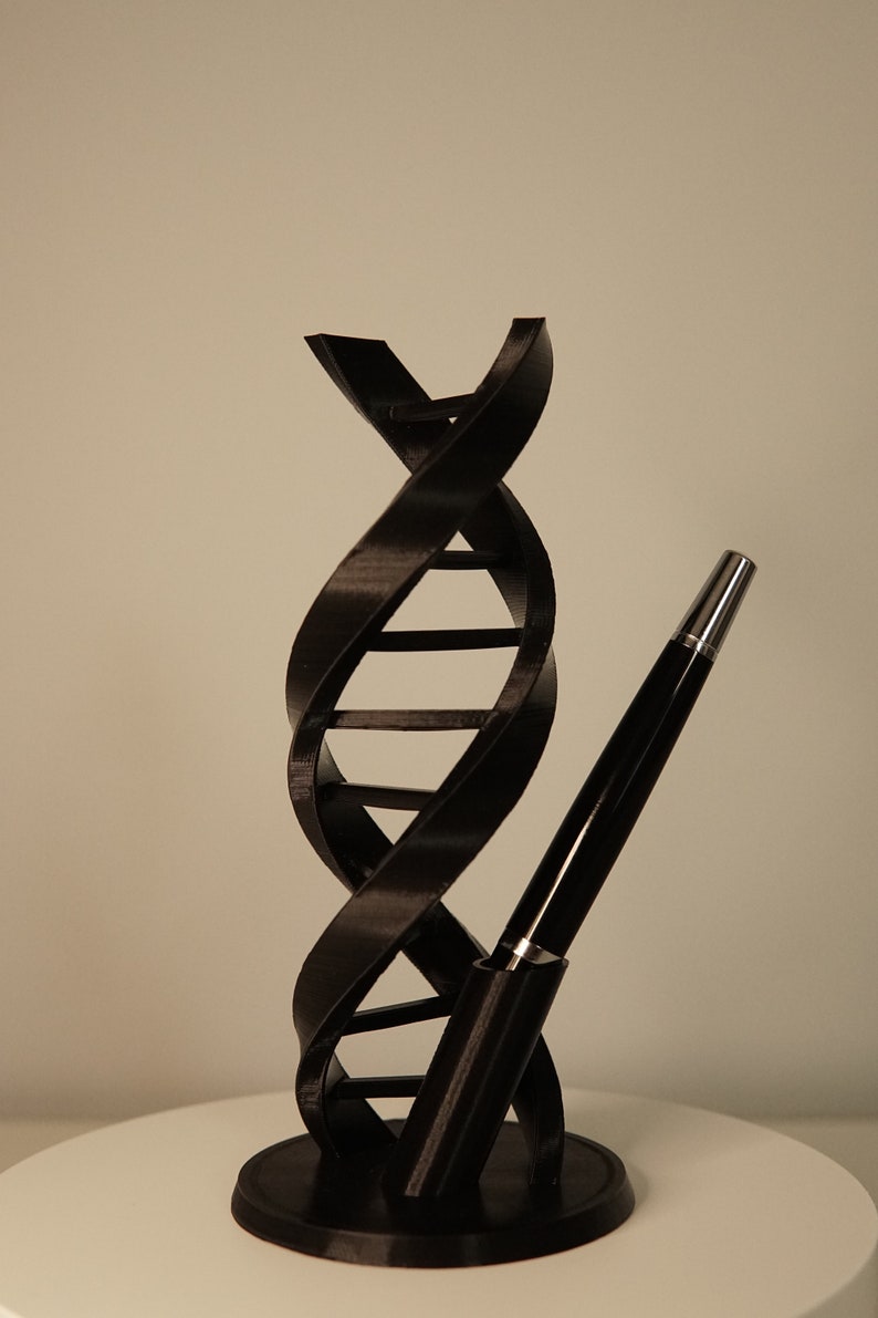 Customizable DNA Double Helix Pen Holder, Science Gift Decor - Etsy