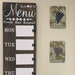 Menu Board, Kitchen Decor, Hanging Farmhouse Menu, Weekly Menu Board ...