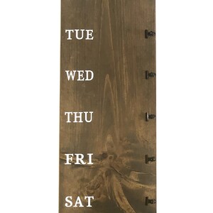 Menu Board, Kitchen Decor, Hanging Farmhouse Menu, Weekly Menu Board ...