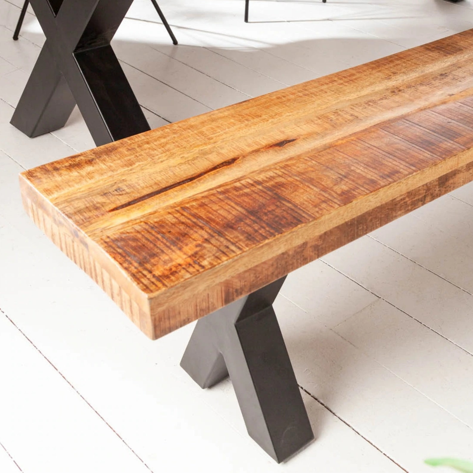 High Quality Wood Bench Mango Wood Bench Solid Wood Bench - Etsy