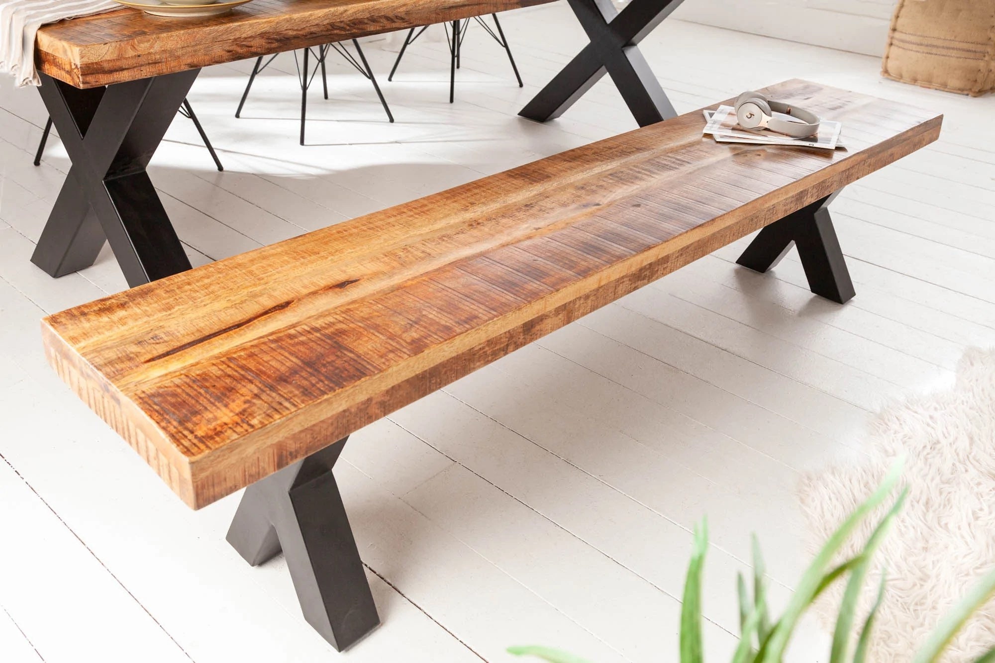 High Quality Wood Bench Mango Wood Bench Solid Wood Bench - Etsy