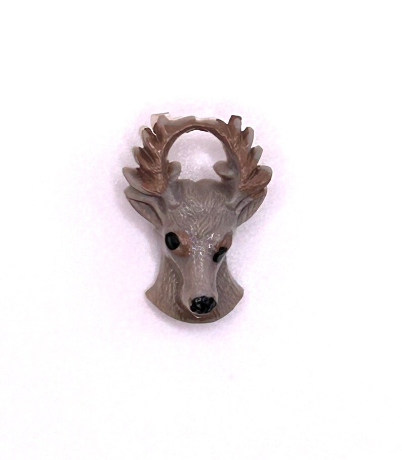 Vintage Realistic Button Brown DEER Head From the Wild Animal Heads Set nbs-approved - Etsy
