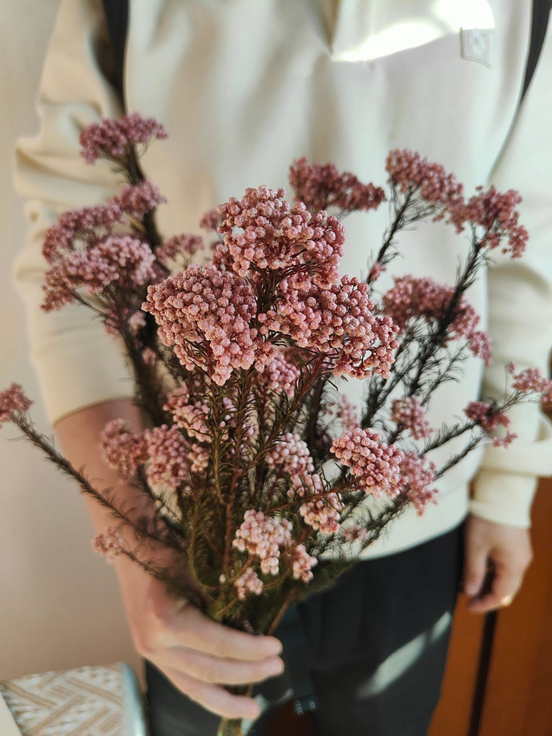 Pink Rice Flower Bunch，preserved Flower Bundle，dried Flower Arrangement ...