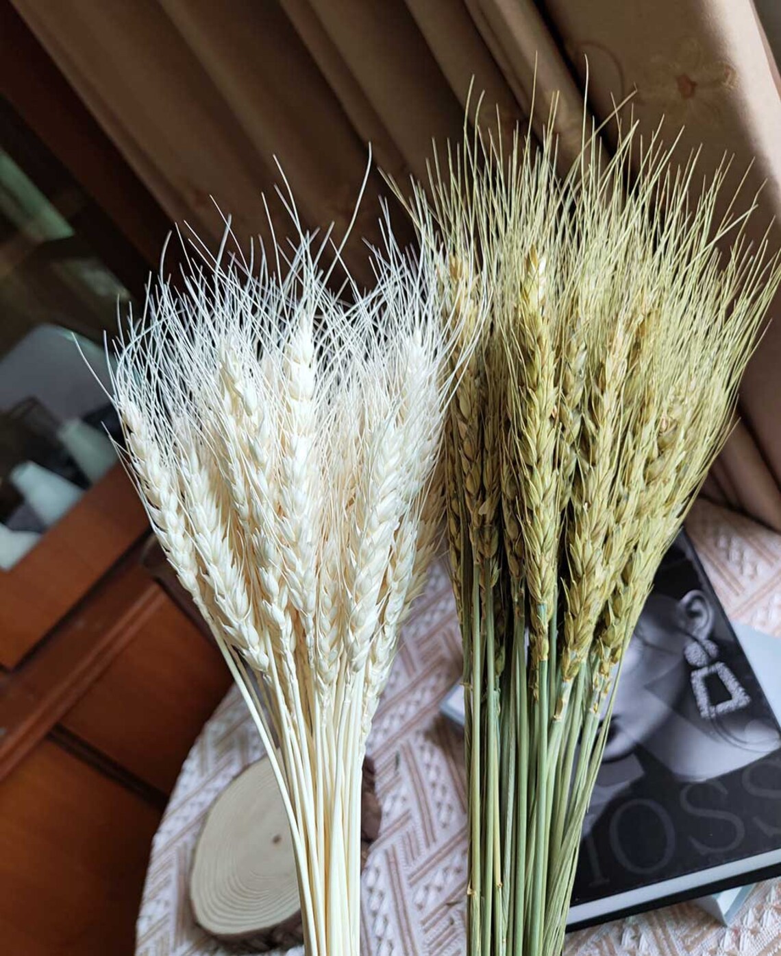 50 Stems Dried Wheat Grass Bundlenatural Wheat Bouquetwhite - Etsy