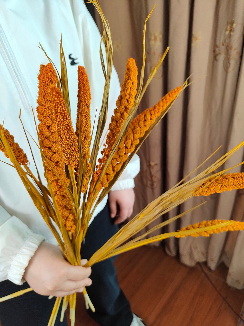 10pcs Dry Grain Ears Grass，natural Retro Millet Stem，vase Filling ，dry ...