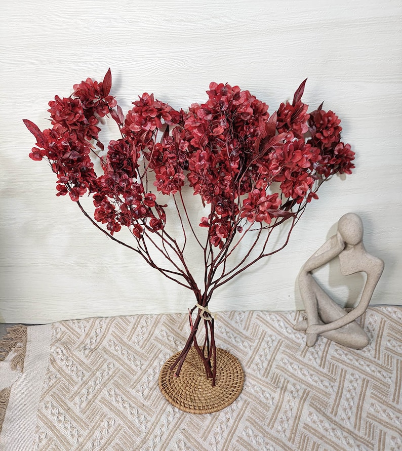 Preserved Red Iris Flower Bundle，dried Dodonaea Bunch，dried Flower ...