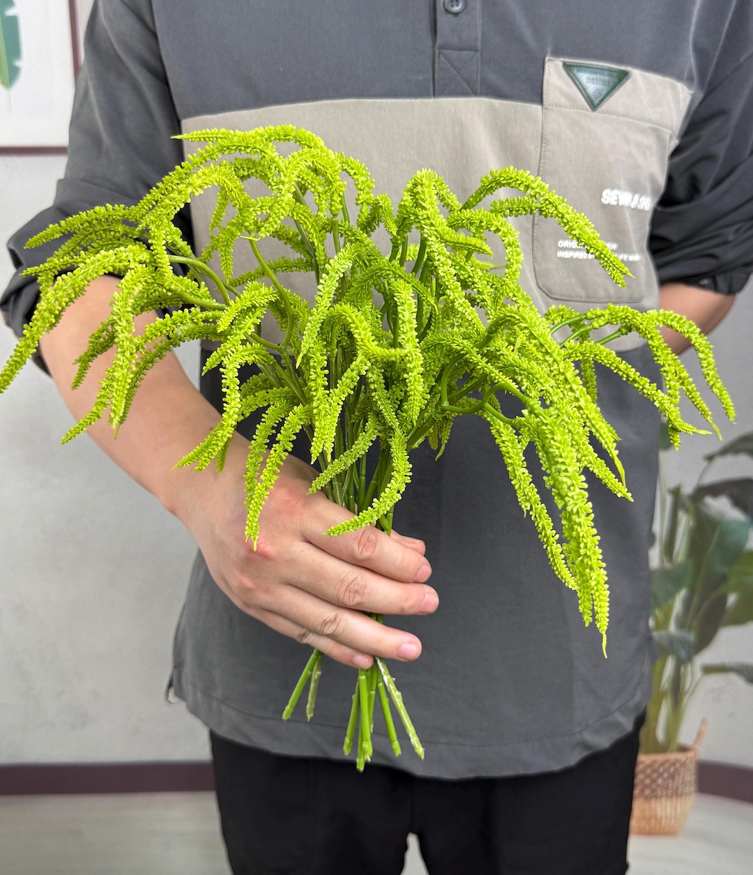 Faux Short Amaranthus Bunch, Artificial Grass Bunch,diy Floral,vase ...
