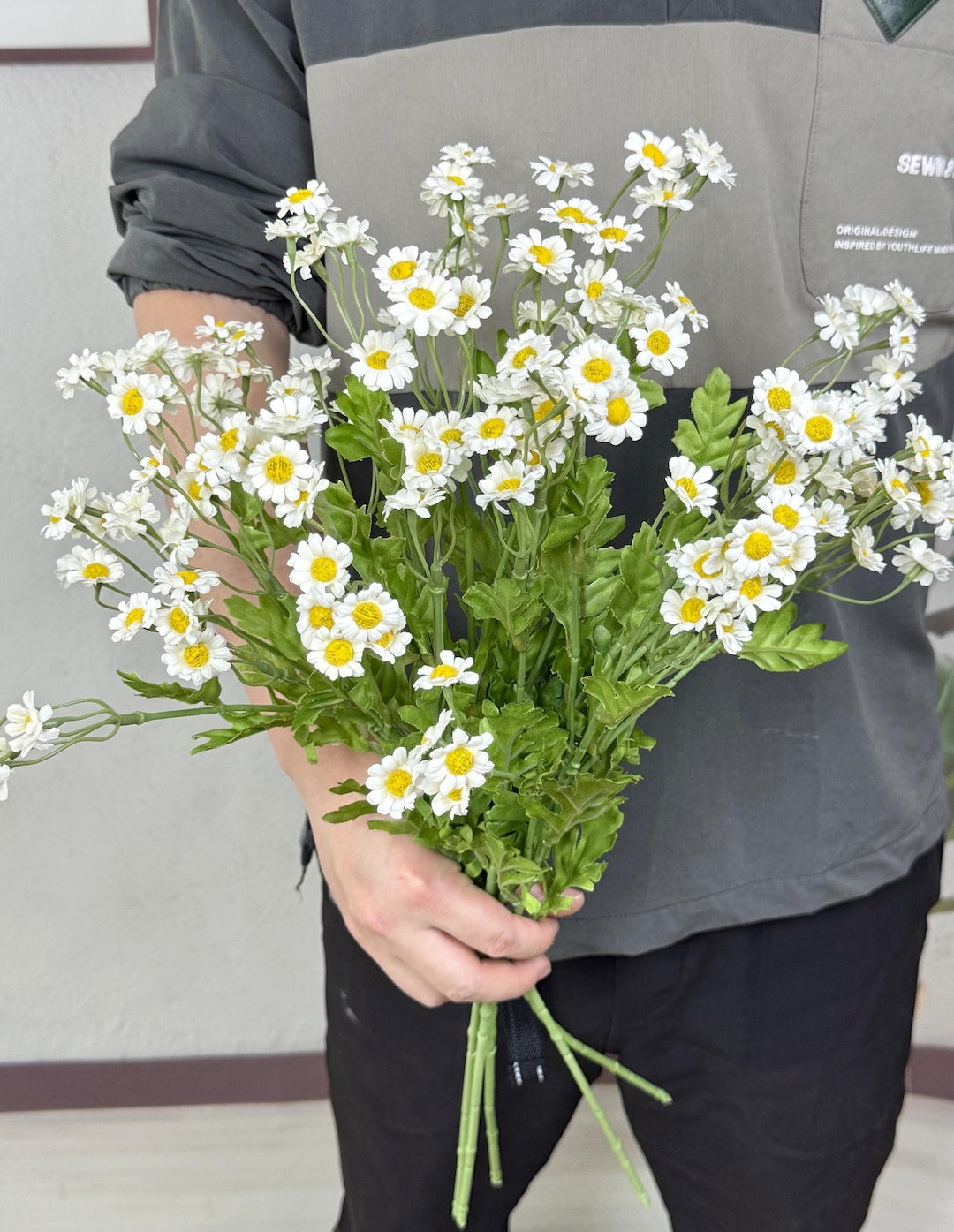 Faux Daisy Branches，artificial Daisy Flower，white Daisy，vase Filling ...