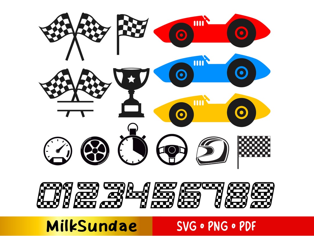 Racing Svg Bundle Retro Race Car Svg Race Car Svg Checkered - Etsy