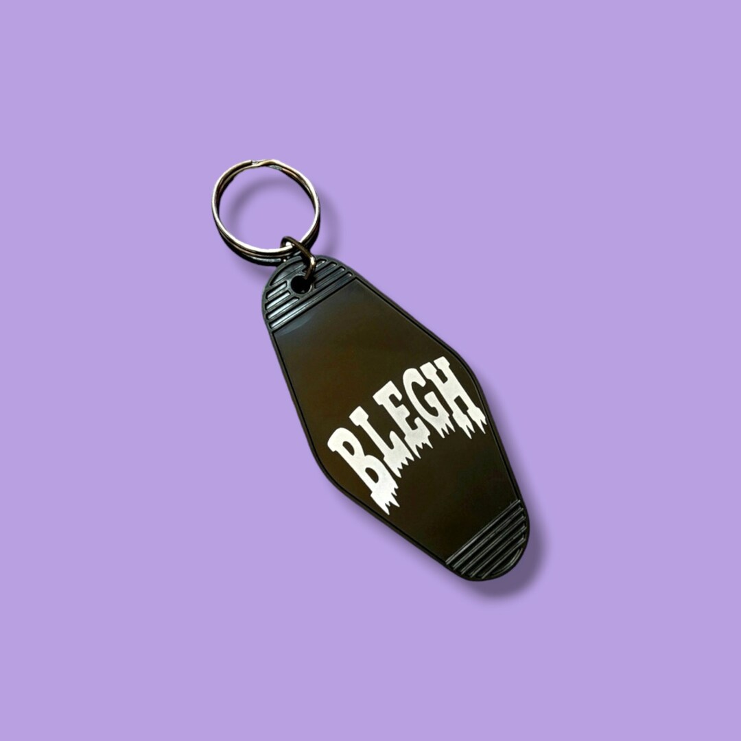 Blegh Metalhead Metalcore Keychain in Black, Alternative Alt Girl ...