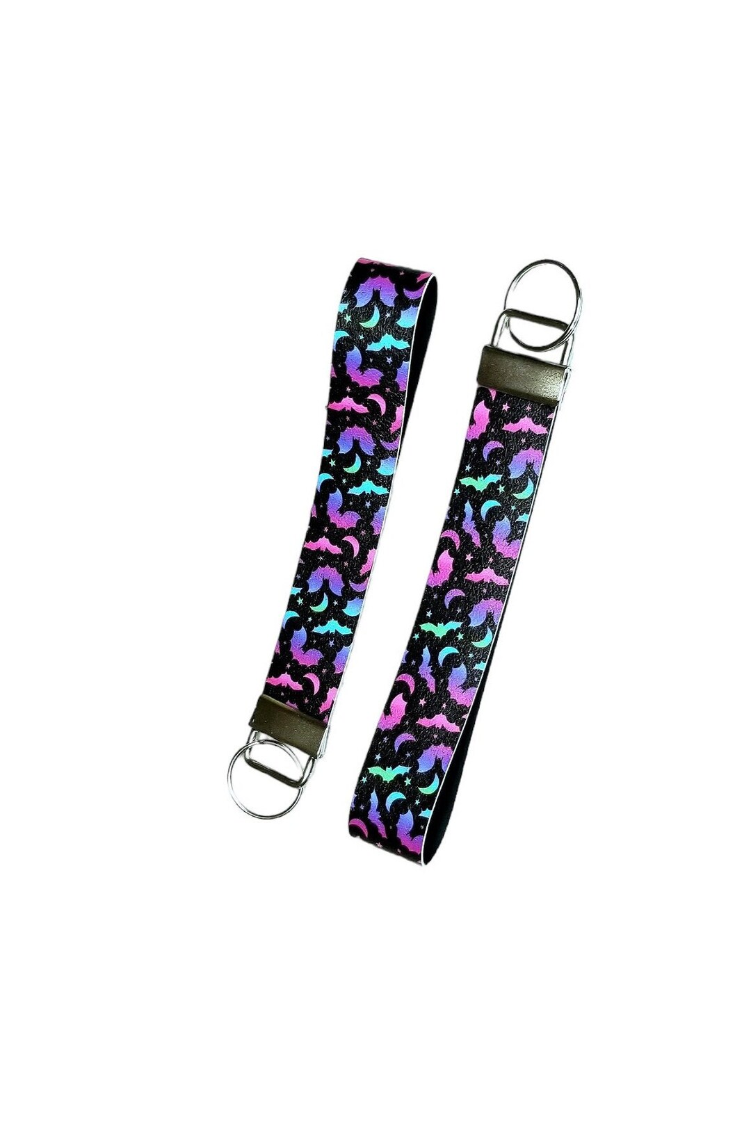 Neon Bat Goth Keychain Wristlet Gothic Car Accessories or - Etsy